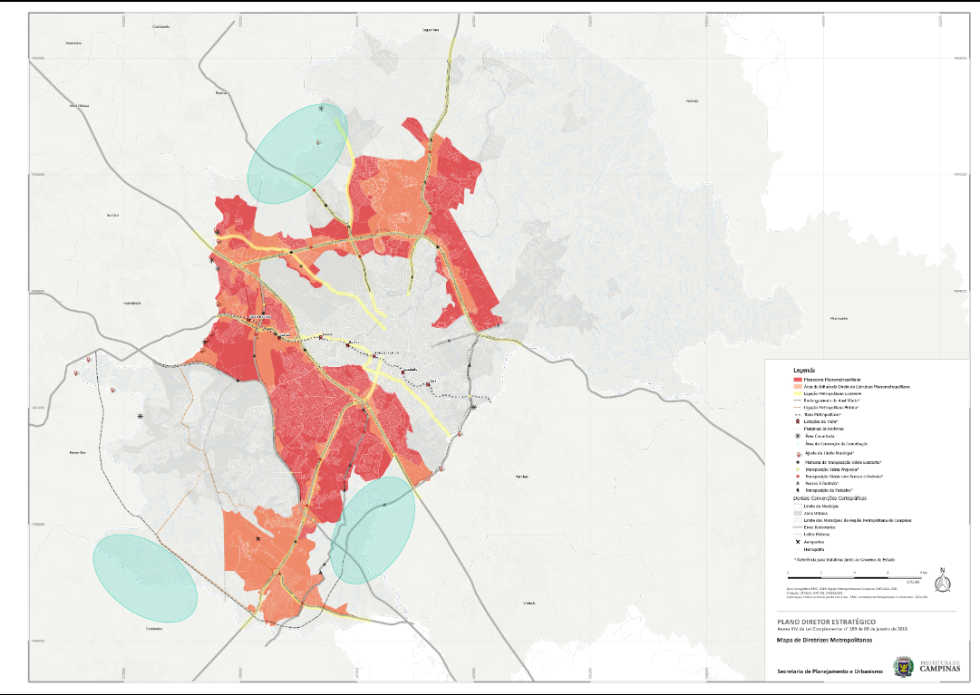 Mapa de Diretrizes Metropolitanas de Campinas – Coleções