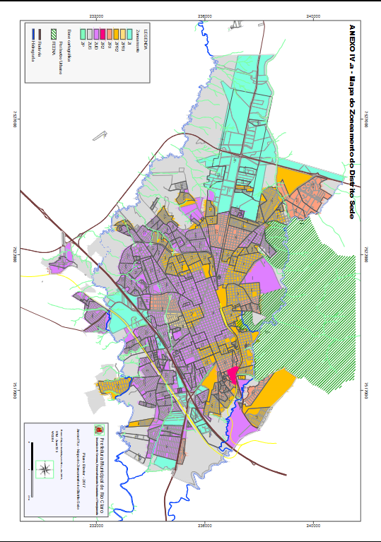 Mapa do Zoneamento Distrito Sede de Rio Claro – Coleções